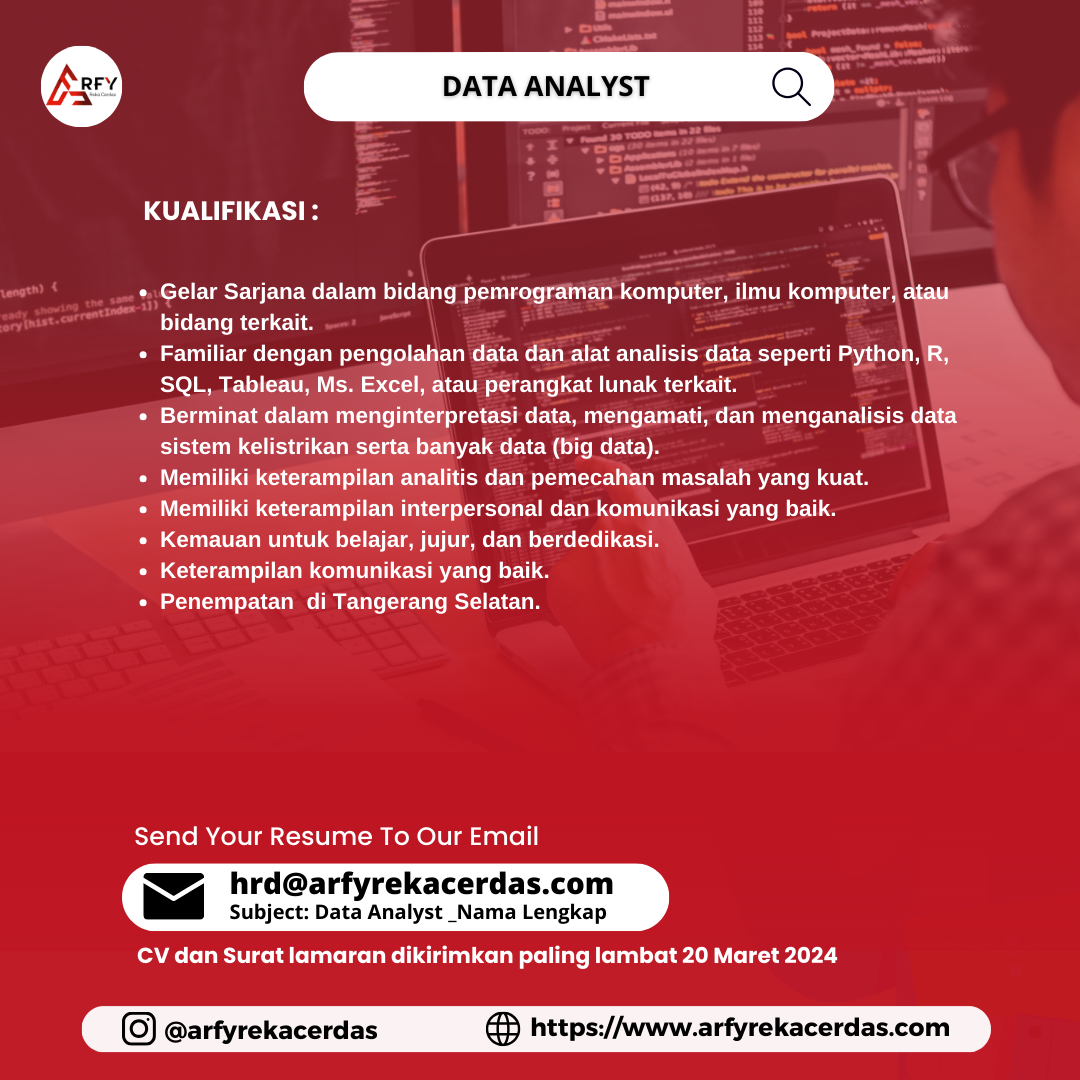 Career - Arfy Reka Cerdas