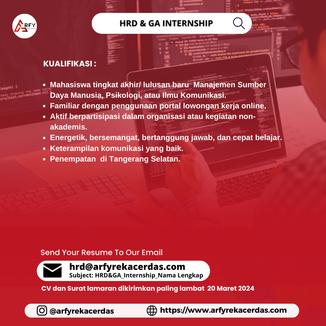 Career - Arfy Reka Cerdas